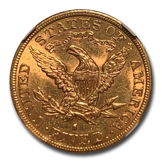 Buy 1896-S $5 Liberty Gold Half Eagle MS-62 NGC | APMEX