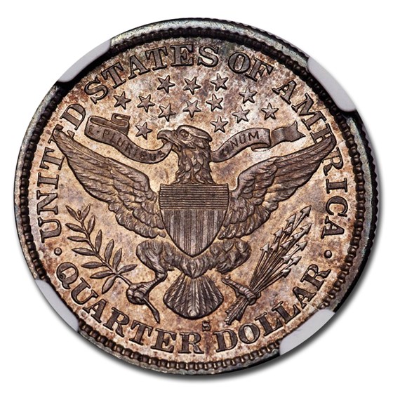 Buy 1896-S Barber Quarter MS-65 NGC | APMEX