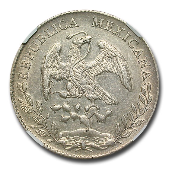 Buy 1896-Zs FZ Mexico Silver 8 Reales MS-61 NGC | APMEX