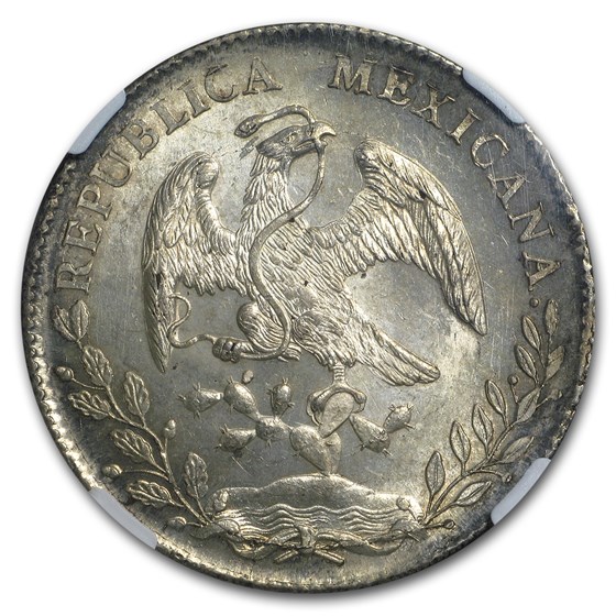 Buy 1896 Zs FZ Mexico Silver 8 Reales MS-65 NGC | APMEX