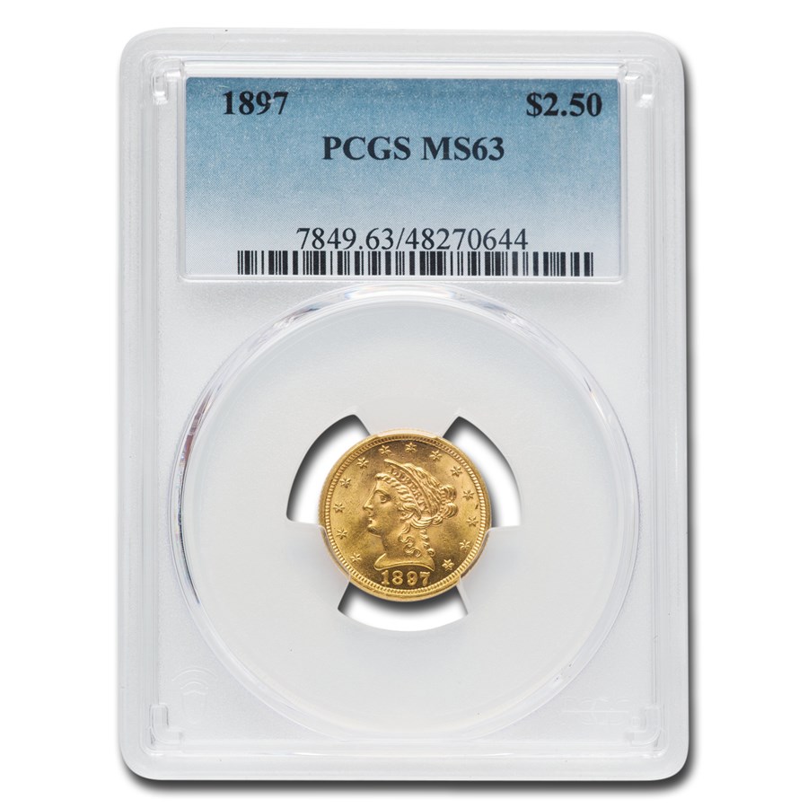 Buy 1897 $2.50 Liberty Gold Quarter Eagle MS-63 PCGS | APMEX