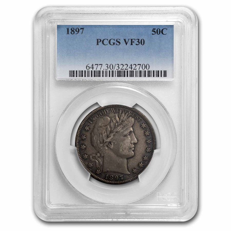 1897 Barber Half Dollar VF-30 PCGS
