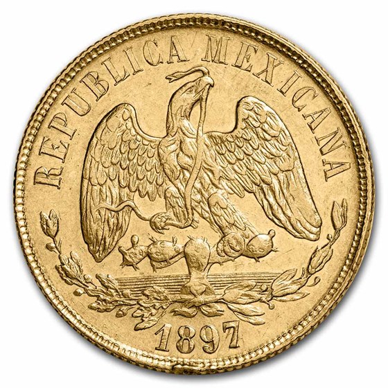 Buy 1897 Go R Mexico Gold 20 Pesos AU | APMEX