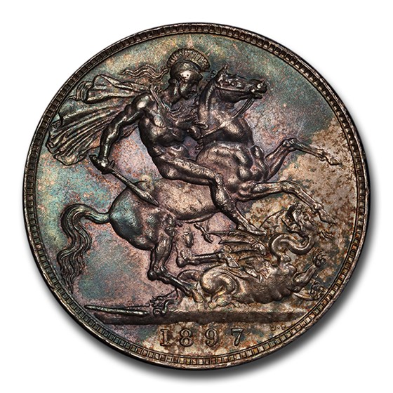 Buy 1897 Great Britain Silver Crown Victoria MS-62 PCGS | APMEX