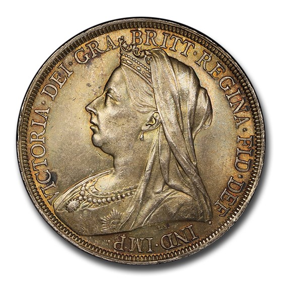 Buy 1897 Great Britain Silver Crown Victoria MS-63 PCGS | APMEX