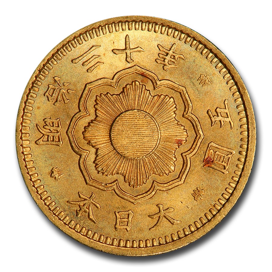 Buy 1897 Japan Gold 5 Yen Meiji MS-66+ PCGS | APMEX