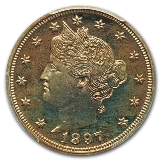 Buy 1897 Liberty Head V Nickel PR-67 Cameo PCGS | APMEX