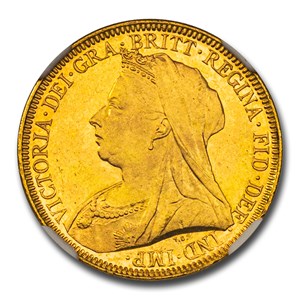 Buy 1897-M Australia Gold Sovereign Victoria MS-65* NGC | APMEX