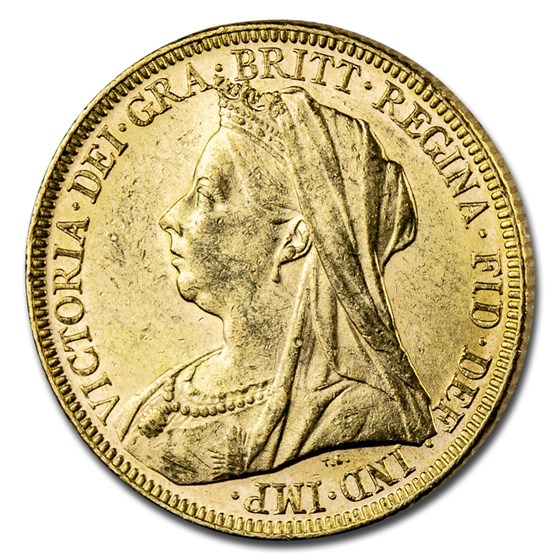 Buy 1897-M Australia Gold Sovereign Victoria Veiled Head BU | APMEX