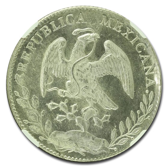Buy 1897-Mo Mexico Silver 8 Reales MS-64 NGC (PL) | APMEX