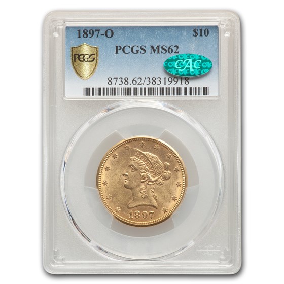 Buy 1897-O $10 Liberty Gold Eagle MS-62 PCGS CAC | APMEX