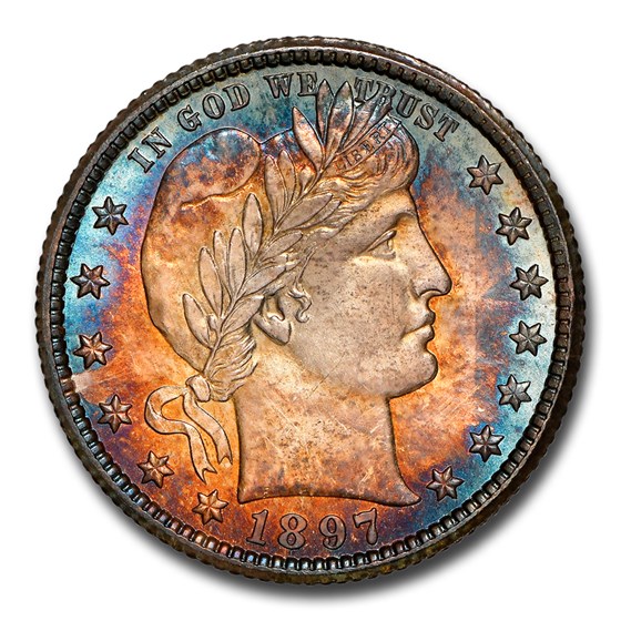 Buy 1897-O Barber Quarter MS-67+ NGC | APMEX