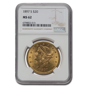 Buy 1897-S $20 Liberty Gold Double Eagle MS-62 NGC | APMEX