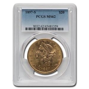 Buy 1897-S $20 Liberty Gold Double Eagle MS-62 PCGS | APMEX