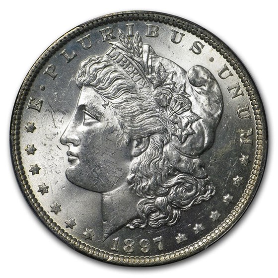 Buy 1897 Stage Coach Morgan Dollar BU PCGS | APMEX