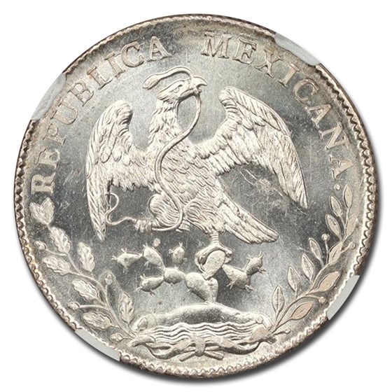 Buy 1897-Zs Mexico Silver 8 Reales MS-64 NGC (PL) | APMEX