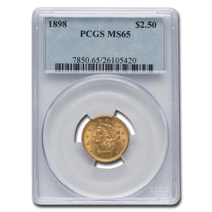 Buy 1898 $2.50 Liberty Gold Quarter Eagle MS-65 PCGS | APMEX