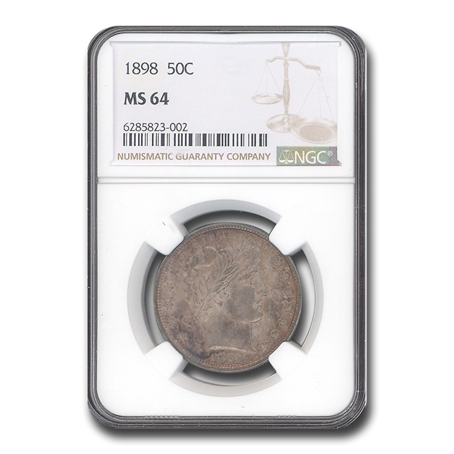Buy 1898 Barber Half Dollar MS-64 NGC | APMEX
