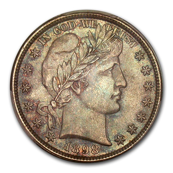 Buy 1898 Barber Half Dollar MS-66 PCGS | APMEX