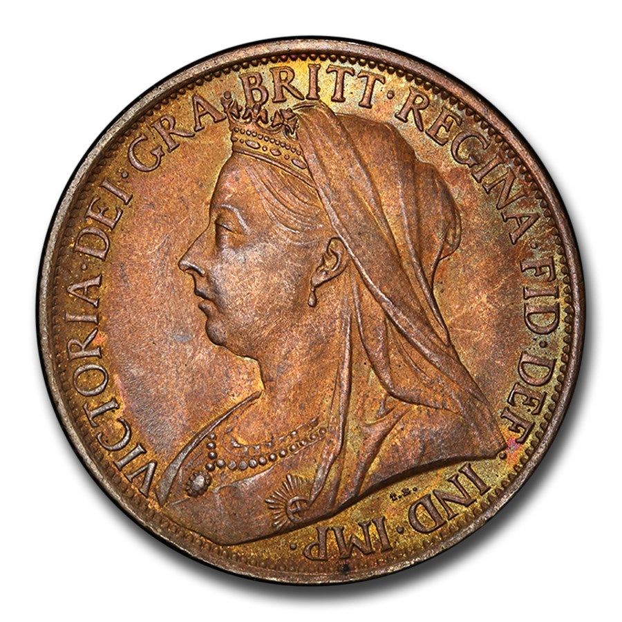 Buy 1898 Great Britain Penny Victoria MS-64 PCGS (Red/Brown) | APMEX