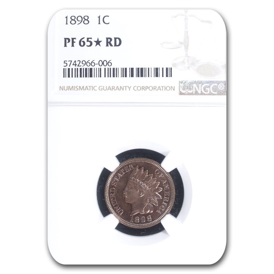 Buy 1898 Indian Head Cent PF-65* NGC (Red) | APMEX
