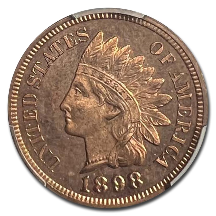 1898 Indian Head Cent PR-64 PCGS (Red/Brown)