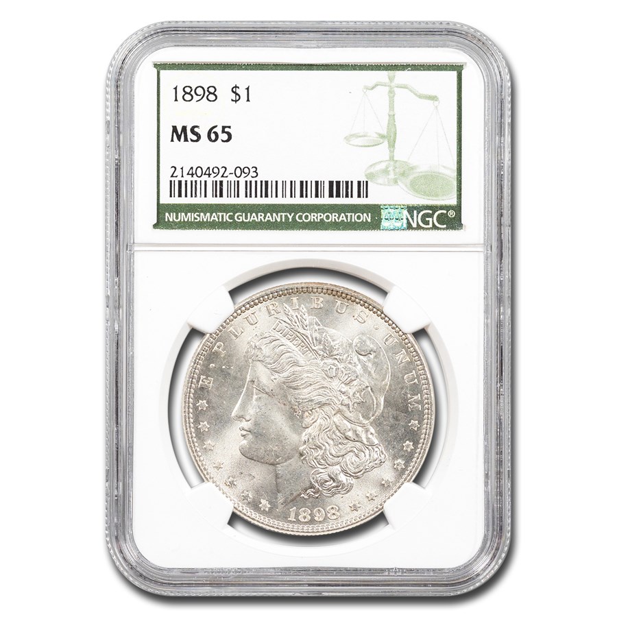 Buy 1898 Morgan Dollar MS-65 NGC (Green Label)
