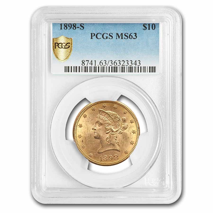 Buy 1898-S $10 Liberty Gold Eagle MS-63 PCGS | APMEX