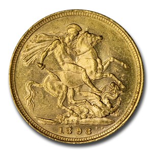 Buy 1898-S Australia Gold Sovereign Victoria Veiled Head BU | APMEX