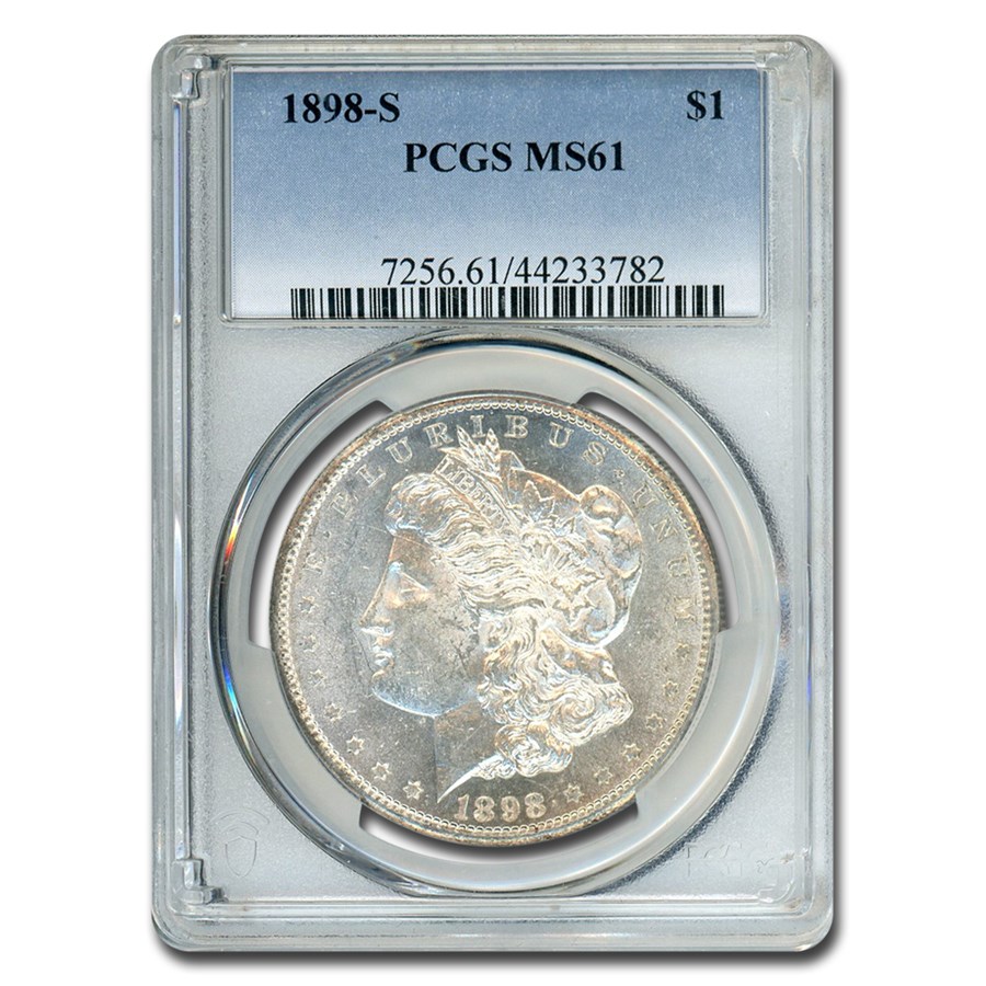 Buy 1898-S Morgan Dollar MS-61 PCGS | APMEX