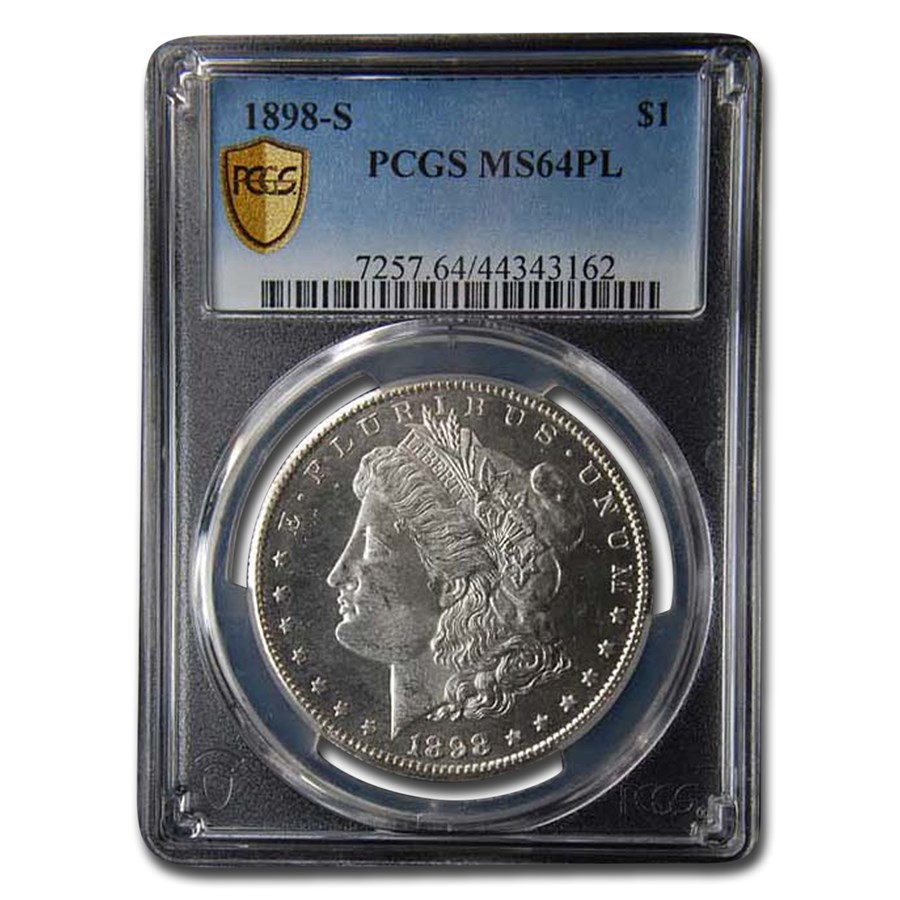 Buy 1898-S Morgan Dollar MS-64 PCGS (PL) | APMEX