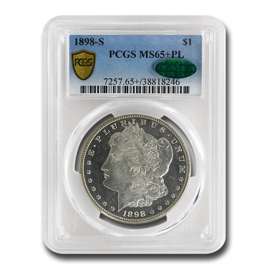 Buy 1898-S Morgan Dollar PL MS-65 PCGS CAC | APMEX
