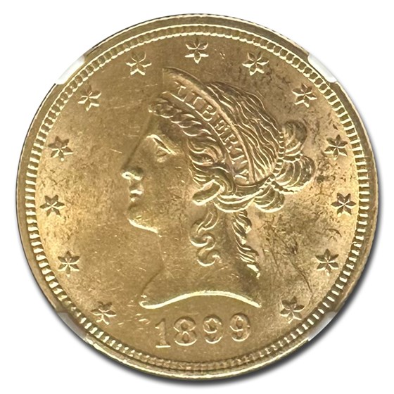 Buy 1899 $10 Liberty Gold Eagle MS-61 NGC | APMEX