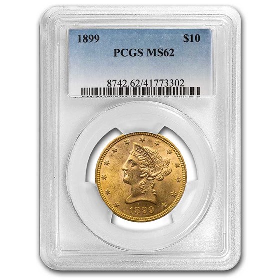 Buy 1899 $10 Liberty Gold Eagle MS-62 PCGS | APMEX