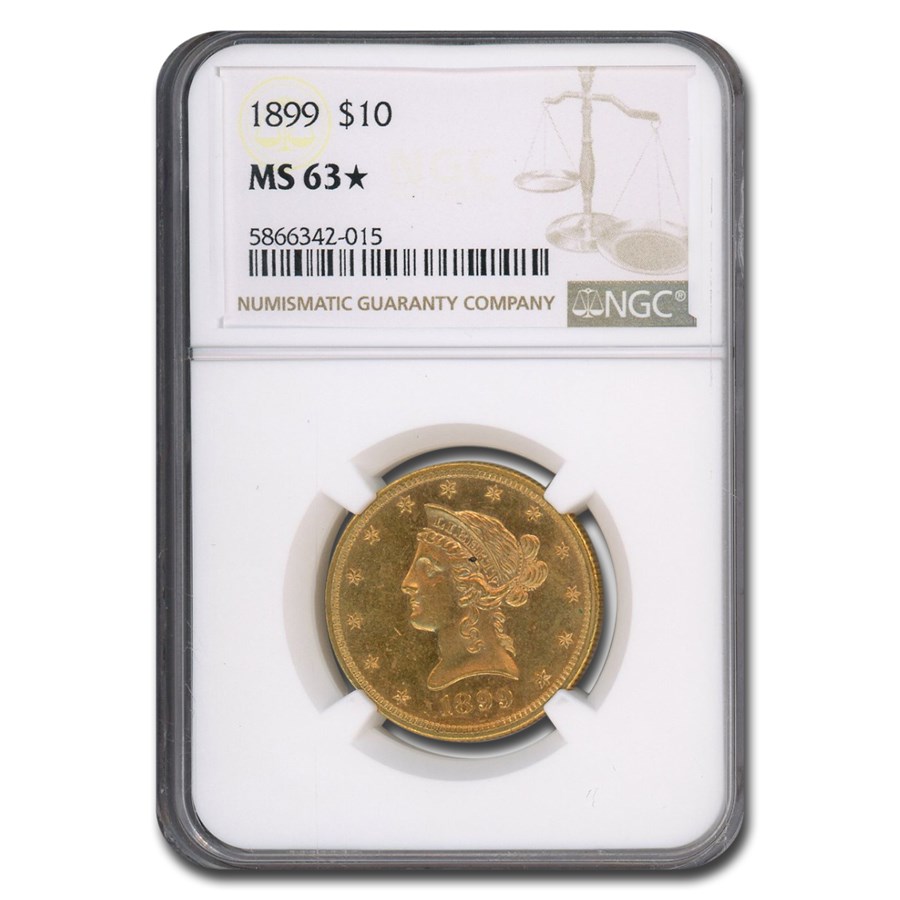 Buy 1899 $10 Liberty Gold Eagle MS-63* NGC | APMEX