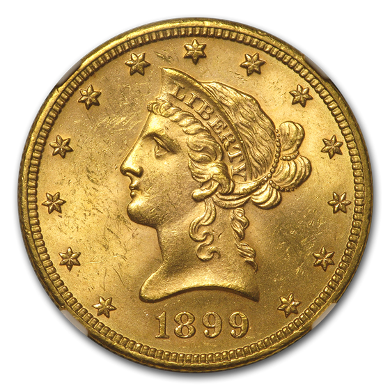 Buy 1899 $10 Liberty Gold Eagle MS-63 NGC | APMEX