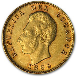 Buy 1899/1900 Ecuador Gold 10 Sucres XF or Better | APMEX