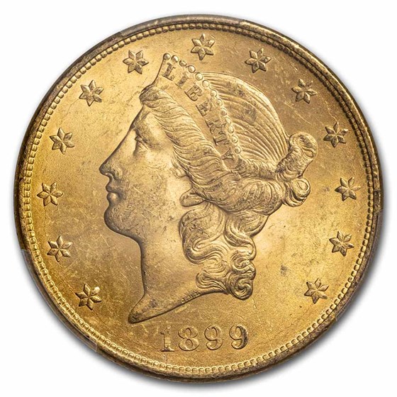 Buy 1899 $20 Liberty Gold Double Eagle MS-63 PCGS | APMEX