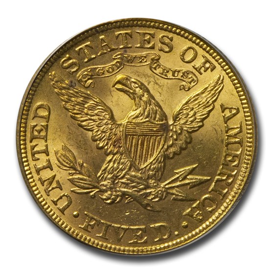 Buy 1899 $5 Liberty Gold Half Eagle MS-62 PCGS | APMEX