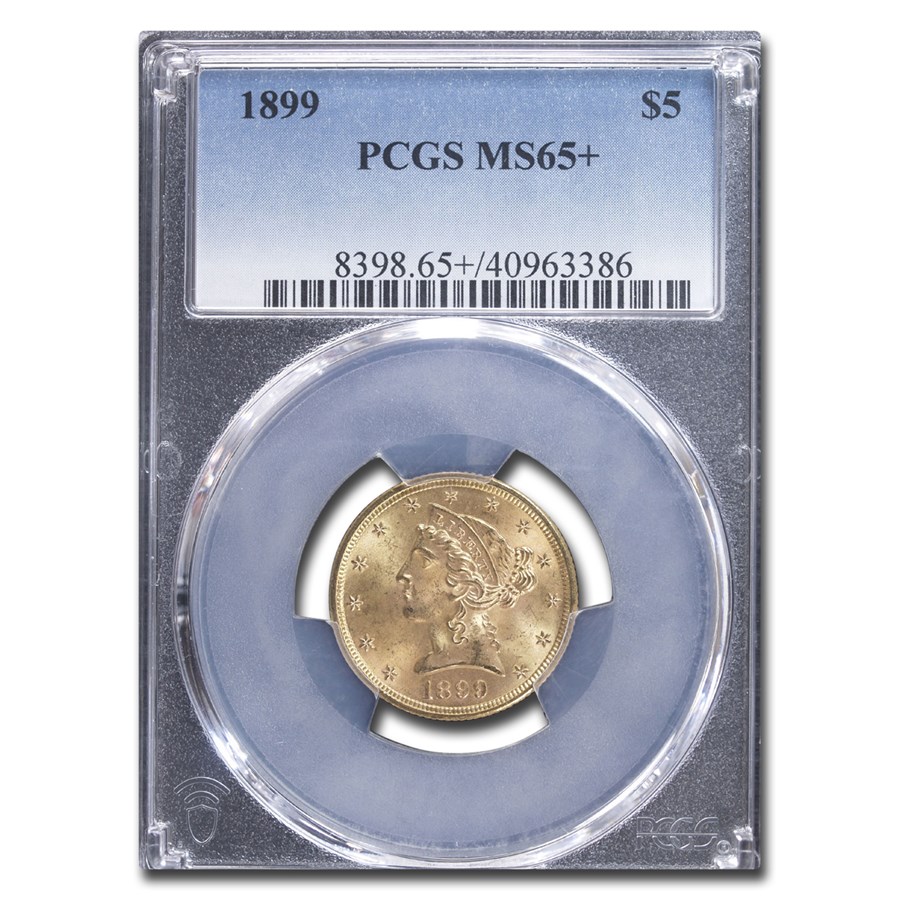 Buy 1899 $5 Liberty Gold Half Eagle MS-65+ PCGS (Plus) | APMEX