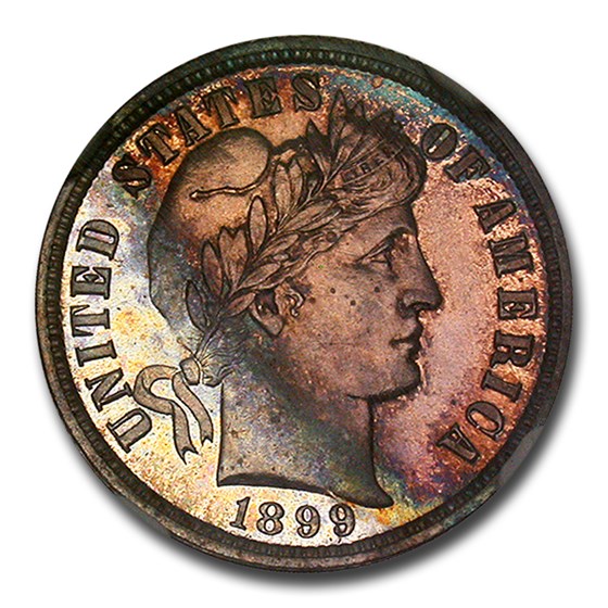 Buy 1899 Barber Dime PF-66 NGC | APMEX
