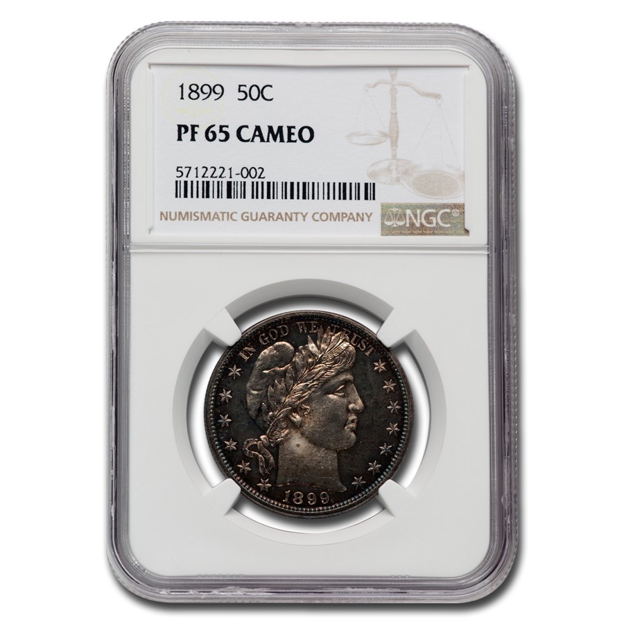 1899 Barber Half Dollar PF-65 Cameo NGC