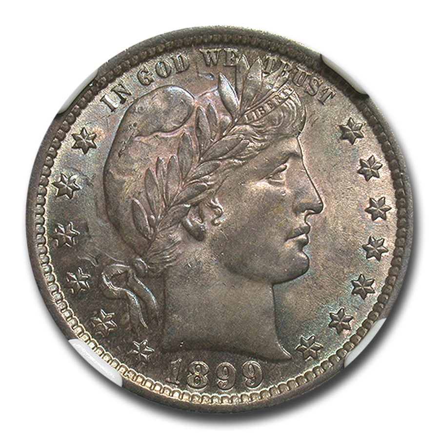 Buy 1899 Barber Quarter MS-63 NGC | APMEX