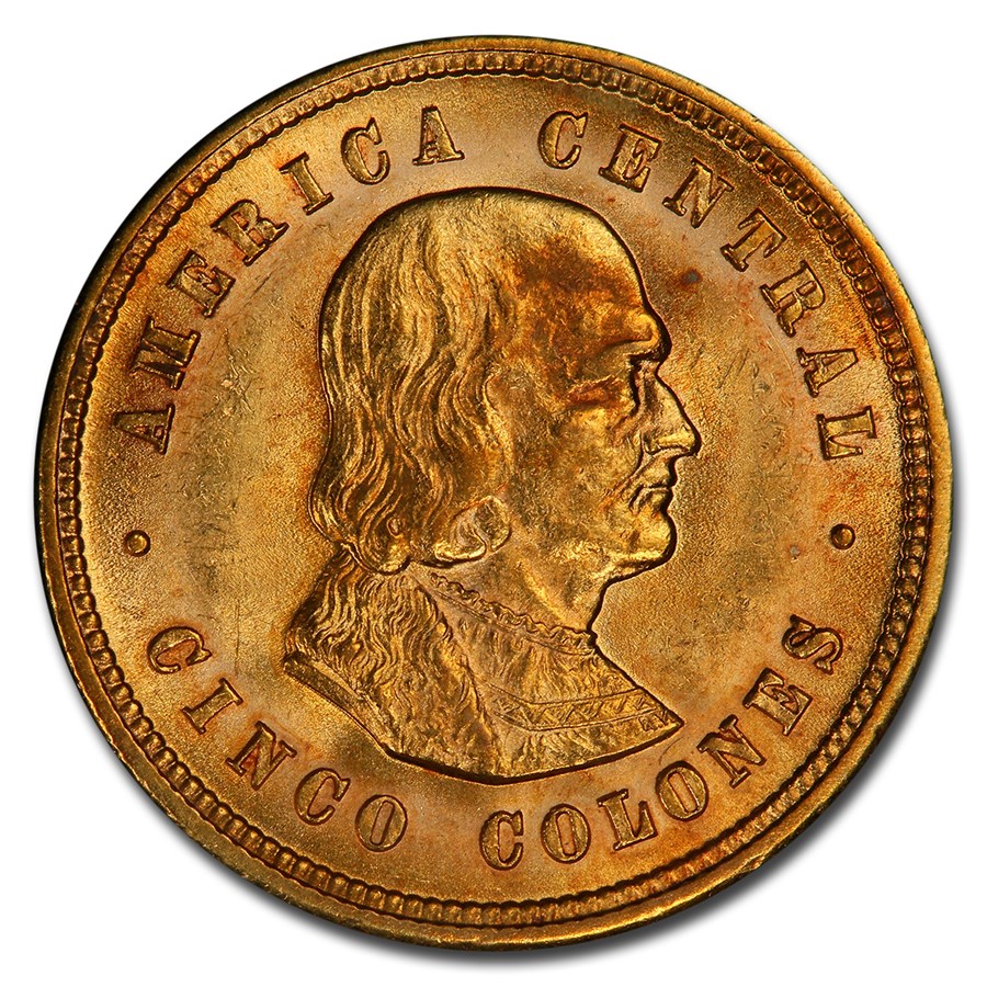 Buy 1899 Costa Rica Gold 5 Colones MS-64 PCGS | APMEX