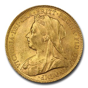 Buy 1899 Great Britain Gold Sovereign Victoria MS-63 PCGS | APMEX