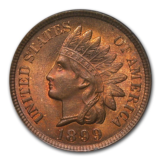 Buy 1899 Indian Head Cent MS-65 PCGS (Red/Brown) | APMEX