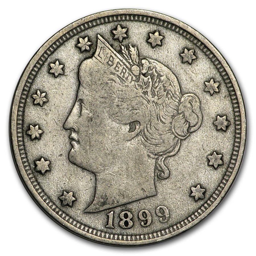 Buy 1899 Liberty Head V Nickel VF APMEX Buy 1899 Liberty Head V Nickel VF APMEX