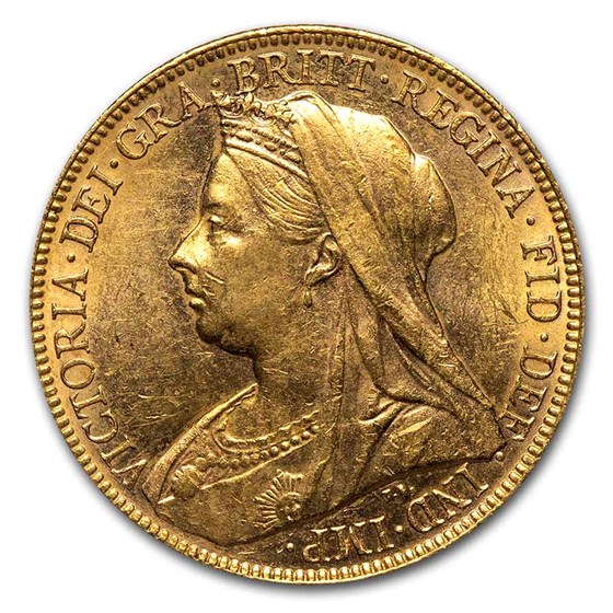 Buy 1899-M Australia Gold Sovereign Veil Head Victoria BU | APMEX