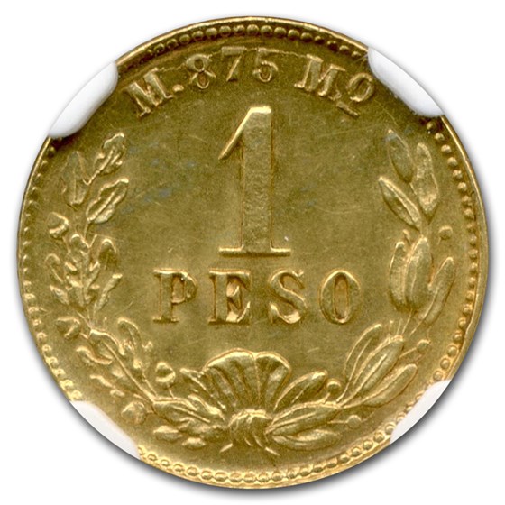 Buy 1899 Mo-M Mexico Gold Peso MS-63+ NGC | APMEX