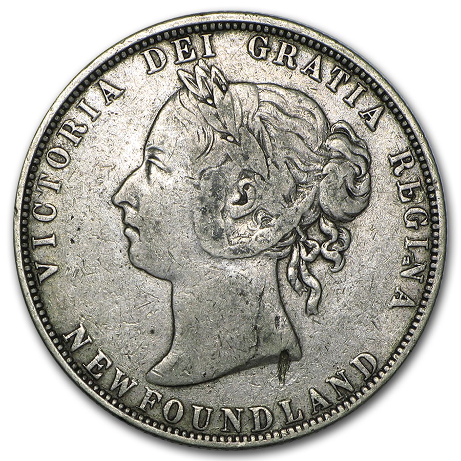 Buy 1899 Newfoundland Silver 50 Cents Victoria VF | APMEX